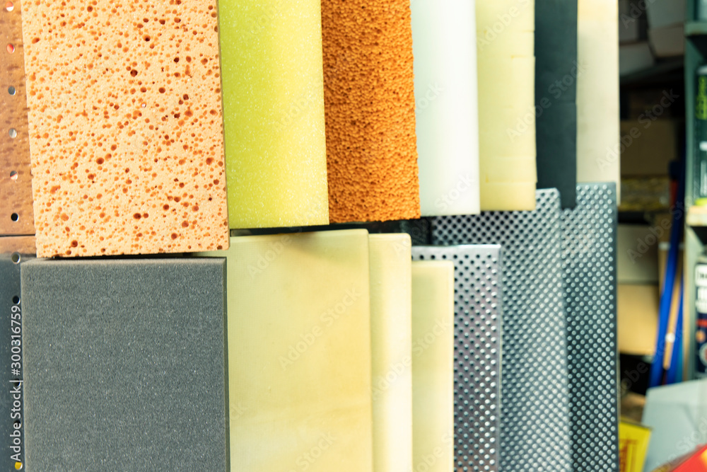 repair sponge in counter for selling of construction tools shop ...