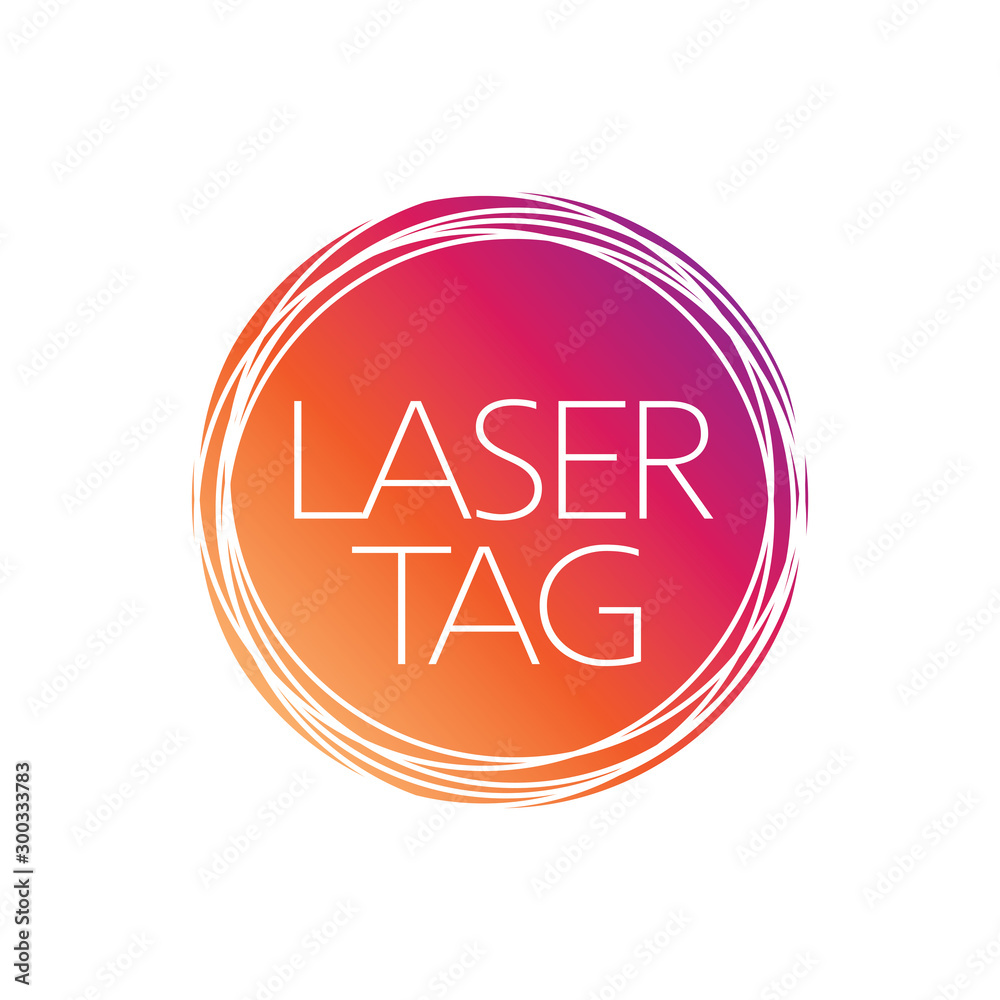 vector logo for laser tag and airsoft Stock Vector | Adobe Stock