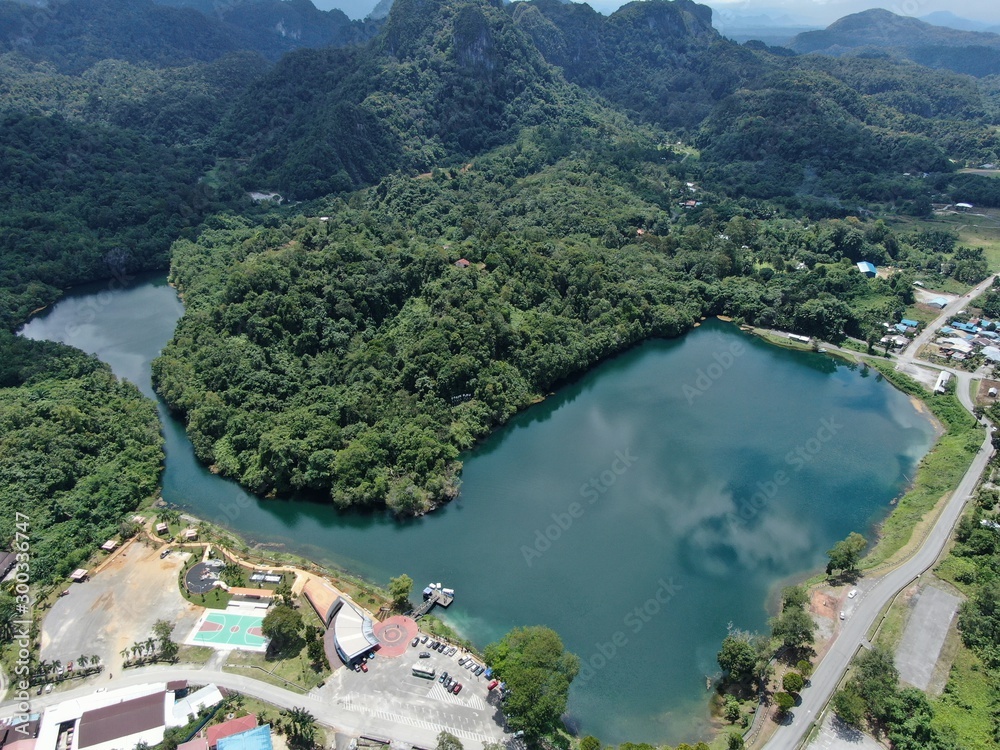 Kuching, Sarawak / Malaysia - October 27 2019: The Bau Town, landmarks ...