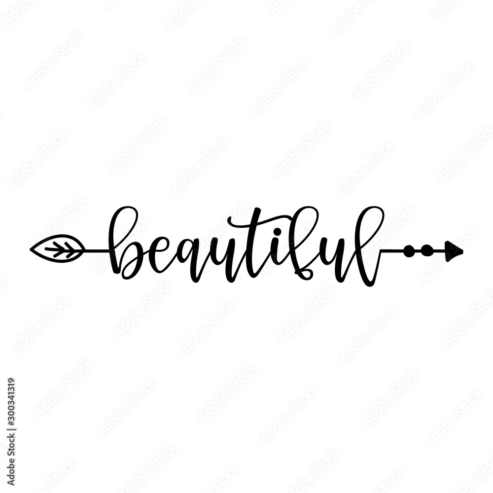 The Word Beautiful Tattoo