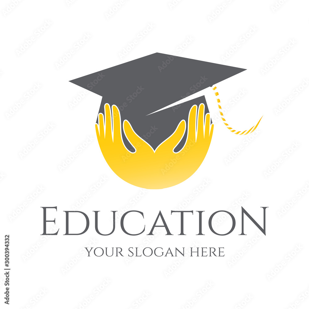 Children's educational logos or icons, a symbol of a child achieving ...