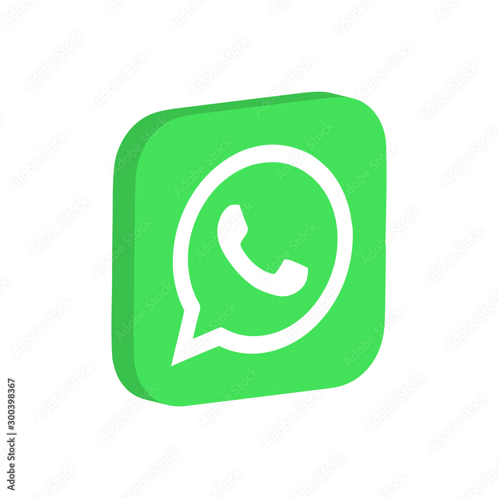 whatsapp logo symbol vector editorial Stock Vector | Adobe Stock