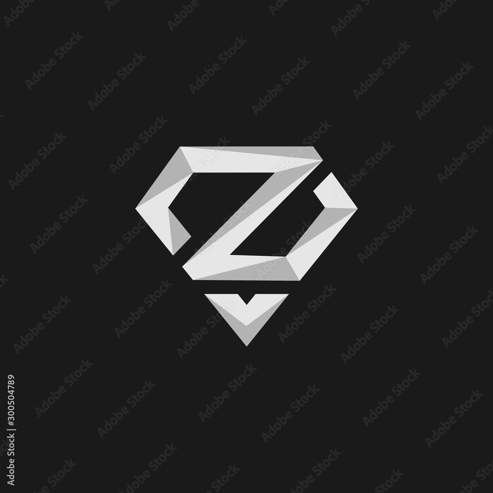Z Letter In Diamond