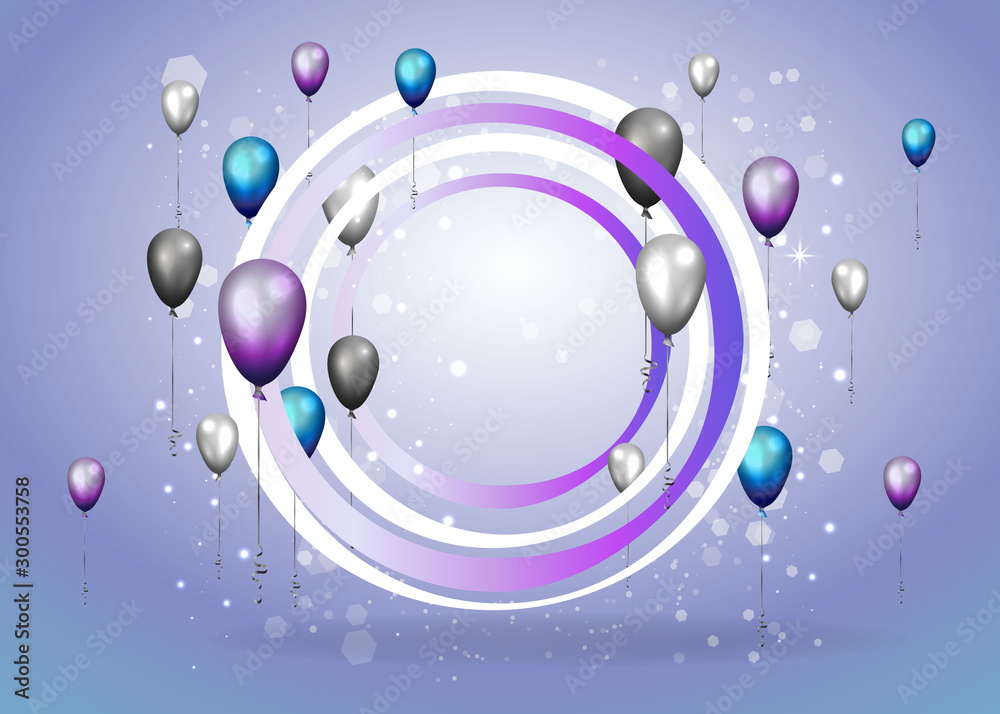 Realistic vector balloons background for web and print Stock Vector ...