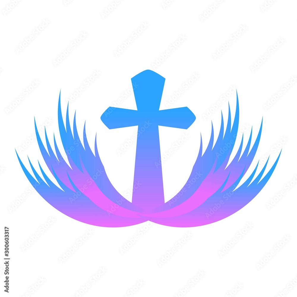 Purple church icon. Cartoon of purple church vector icon for web design ...
