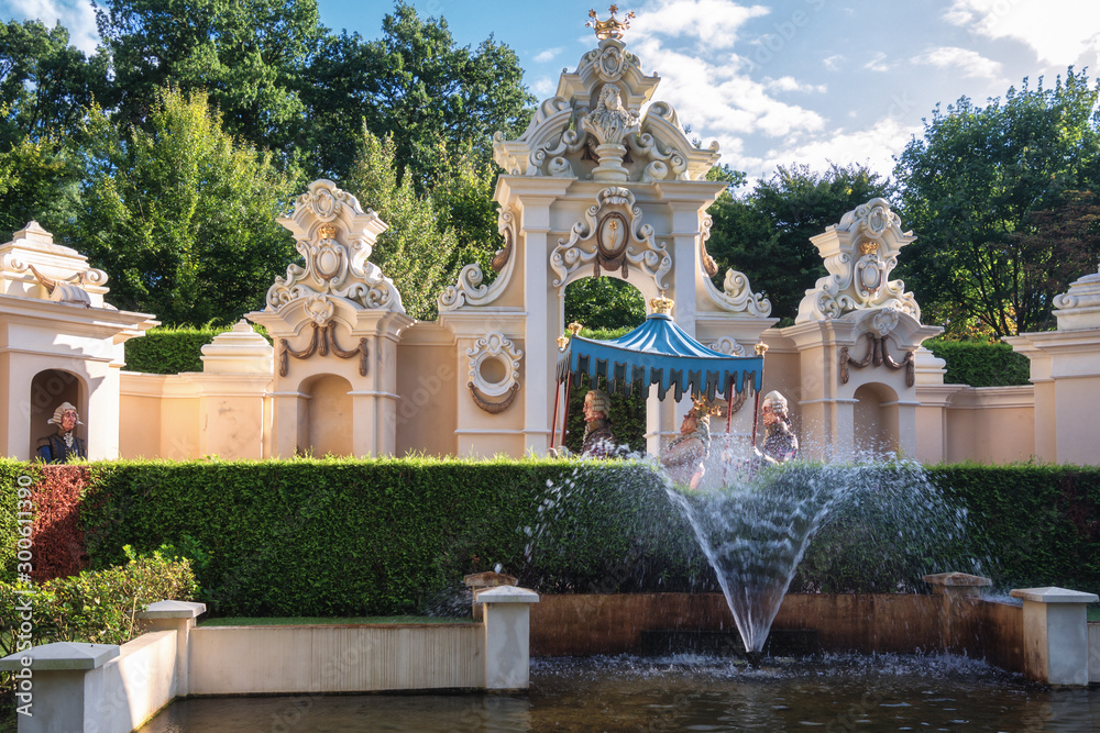Kaatsheuvel, Netherlands, August 19, 2017: Three ladies in waiting from ...