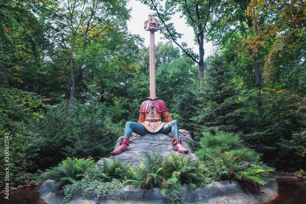 Foto de Kaatsheuvel, Netherlands, August 19, 2017: Long necked servant ...