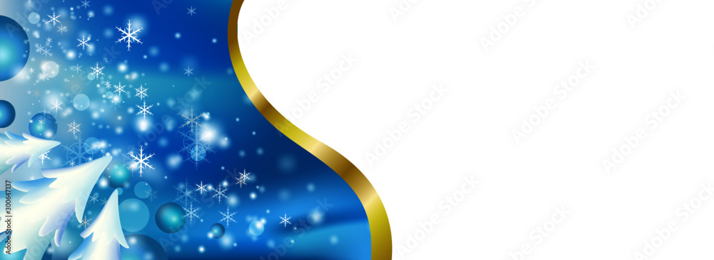 Vecteur Stock Winter season event banner background design template for ...