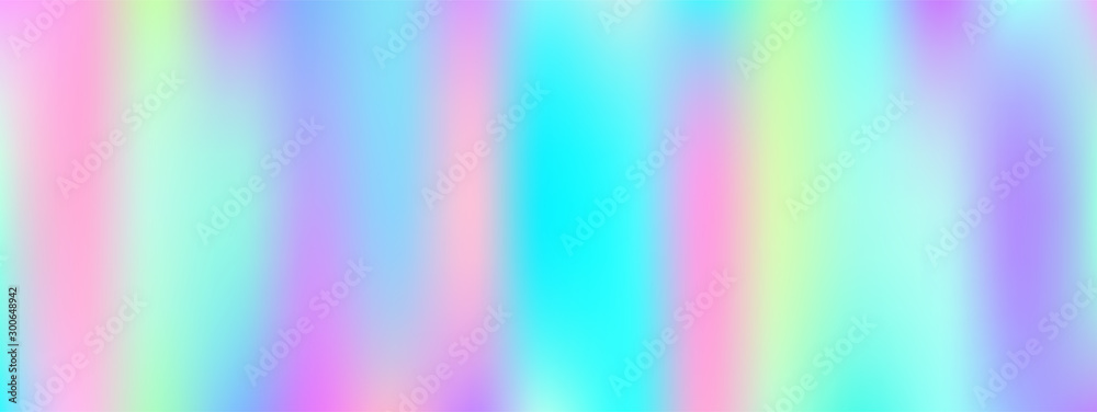 Holographic Gradient Vector Background. Iridescent Gradient Overlay ...