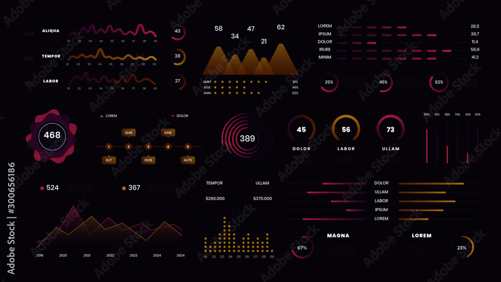 Technology hud user interface graphic display. Vector interactive UX ...