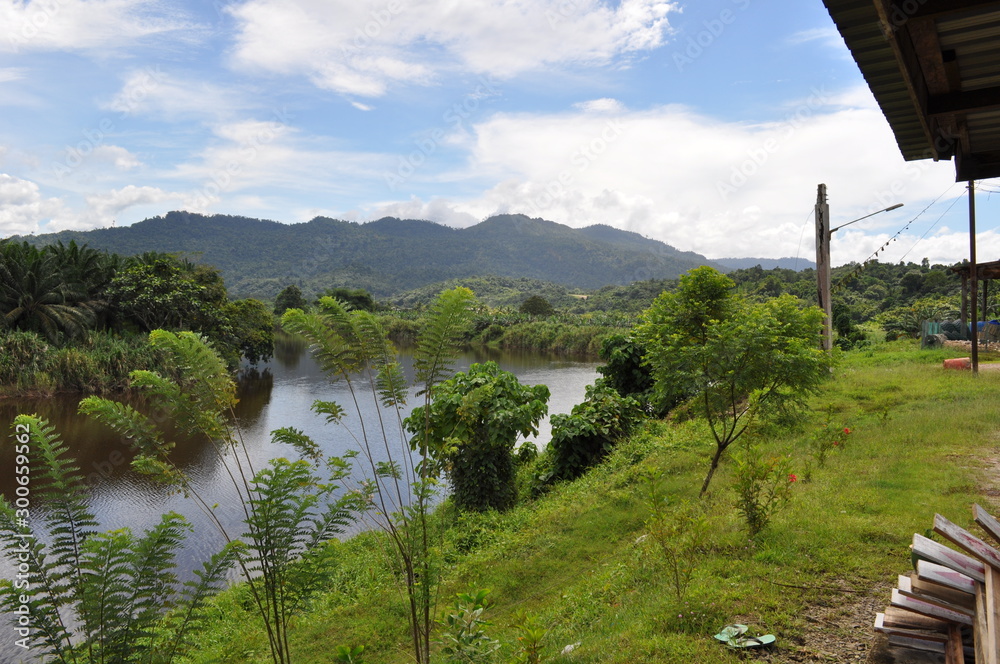 The beautiful villages of Marudi and Lawas in nothern Sarawak, the ...