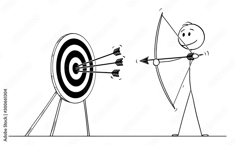 Vector cartoon stick figure drawing conceptual illustration of ...