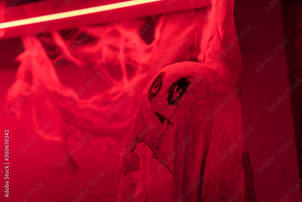 Spooky Halloween ghost spirits floating in the air Stock Photo | Adobe ...