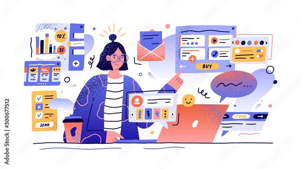 Marketing Manager Cartoon