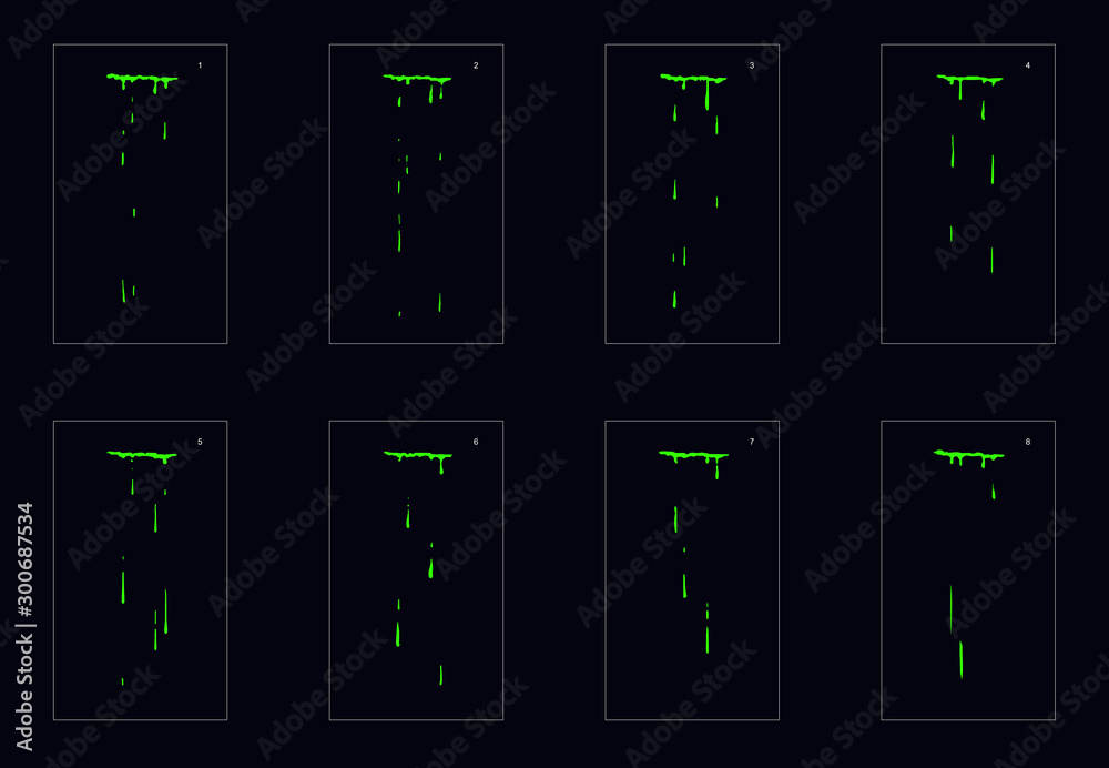 Sprite sheet of toxic drops animation. falling toxic drops classic ...