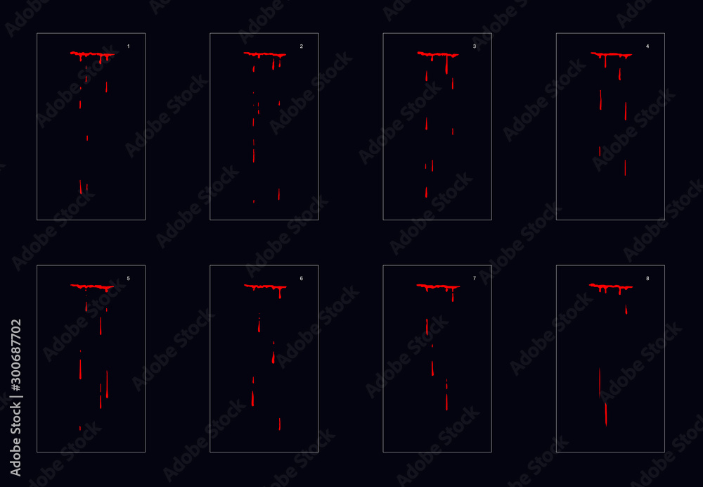 Sprite sheet of fire drops animation. falling fire drops classic ...