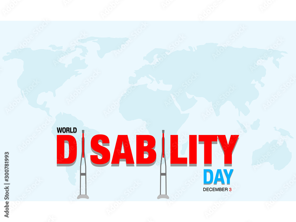 Banner/poster/card/ad/campaign for World disability day. Creative ...