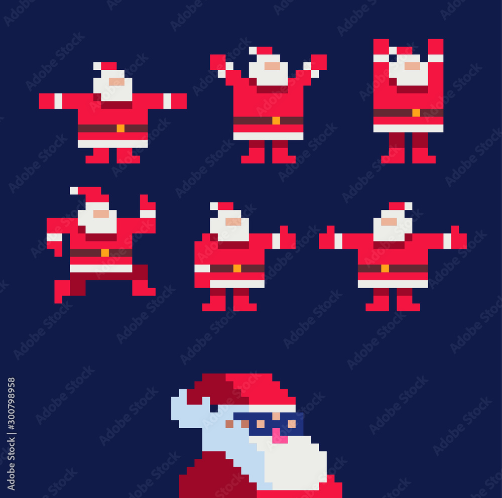 Santa Claus character, dancing, waving and greeting, for Christmas ...