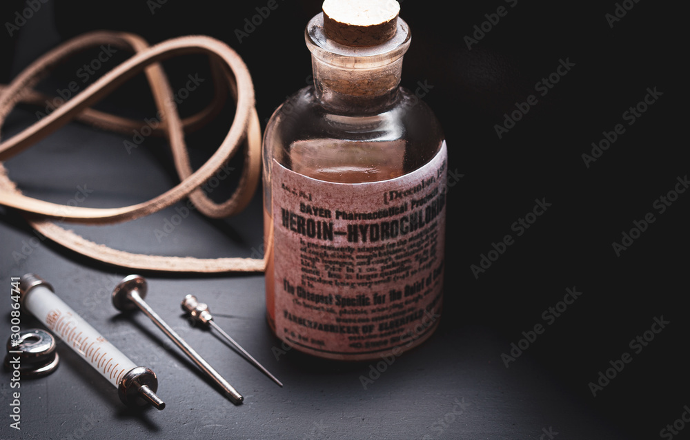 Tools for injection, heroin addiction Stock Photo | Adobe Stock