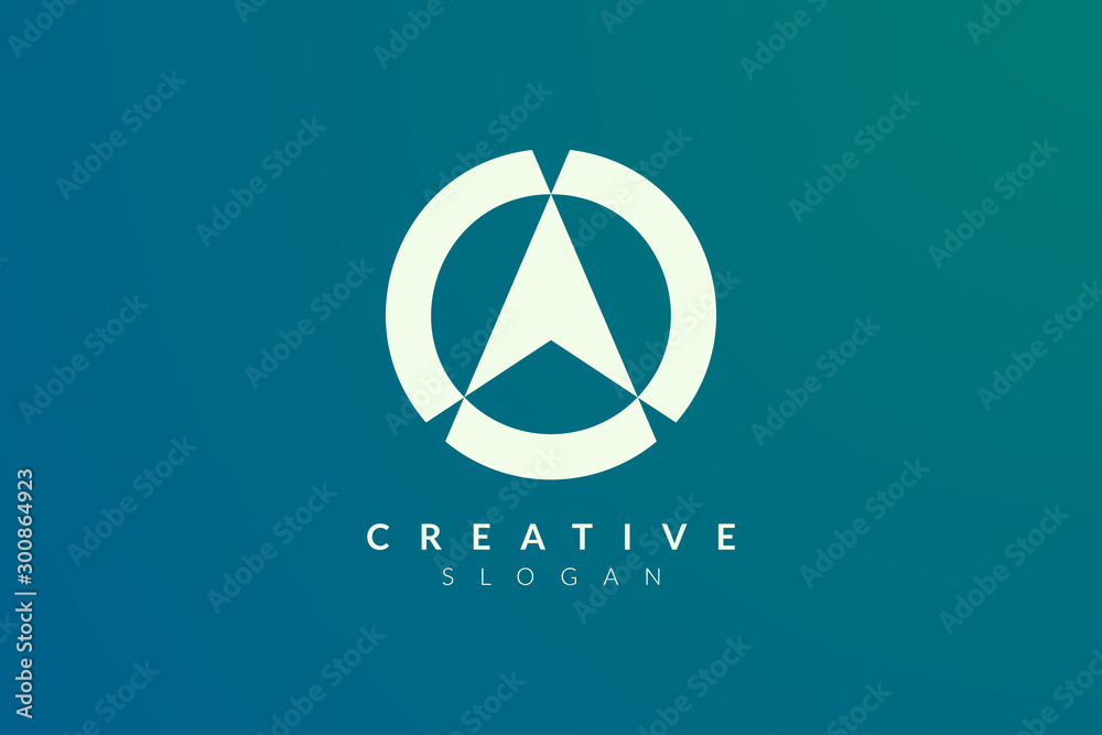 Compass. The logo design is a blend of circles with the direction of ...
