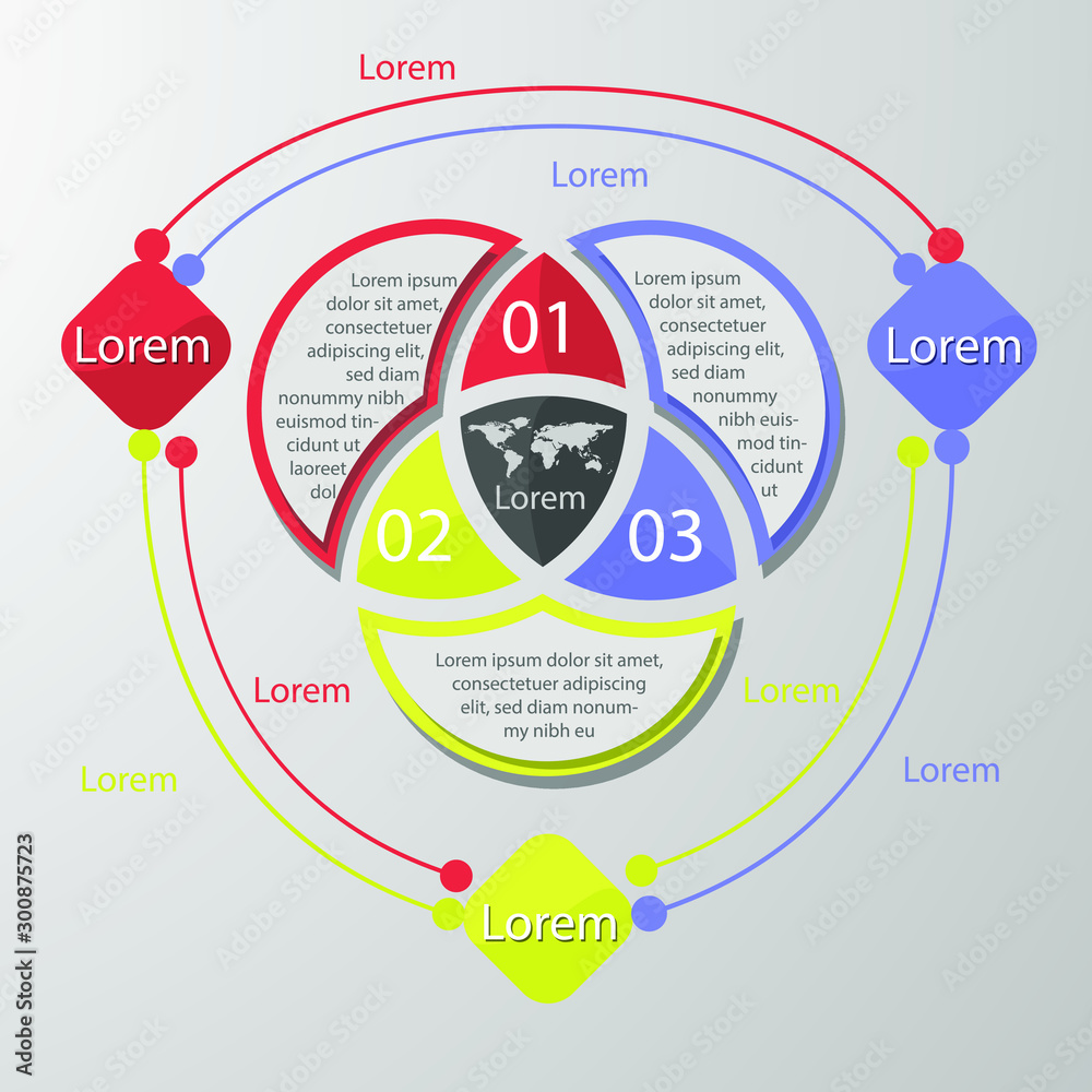 Business data visualization. Process chart. Abstract elements of graph ...