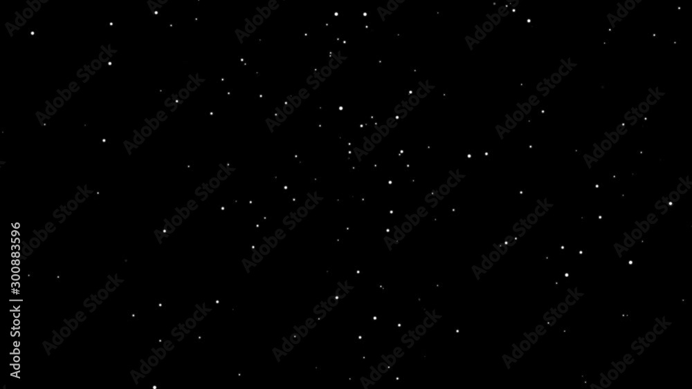 Falling snow isolated on black background in 4K to be used for ...