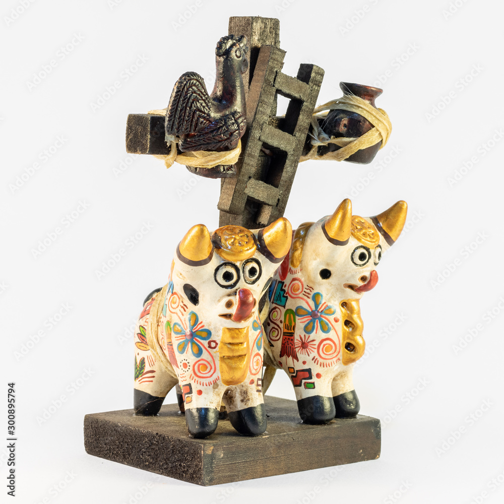 Traditional Toritos de pucara from Peru South America Stock Photo ...