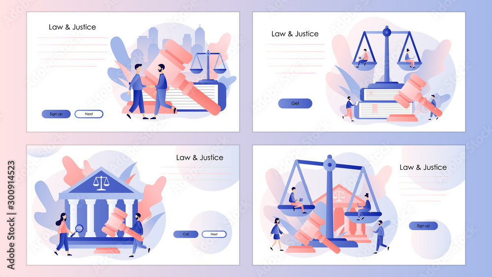 Law and Justice Concept. Justice scales and judge gavel. Screen ...