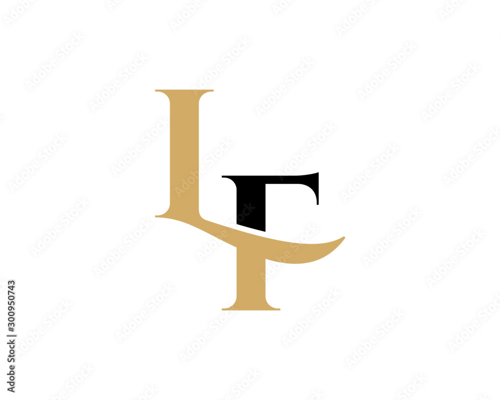 LF Letter Logo Icon 003 Stock Vector | Adobe Stock