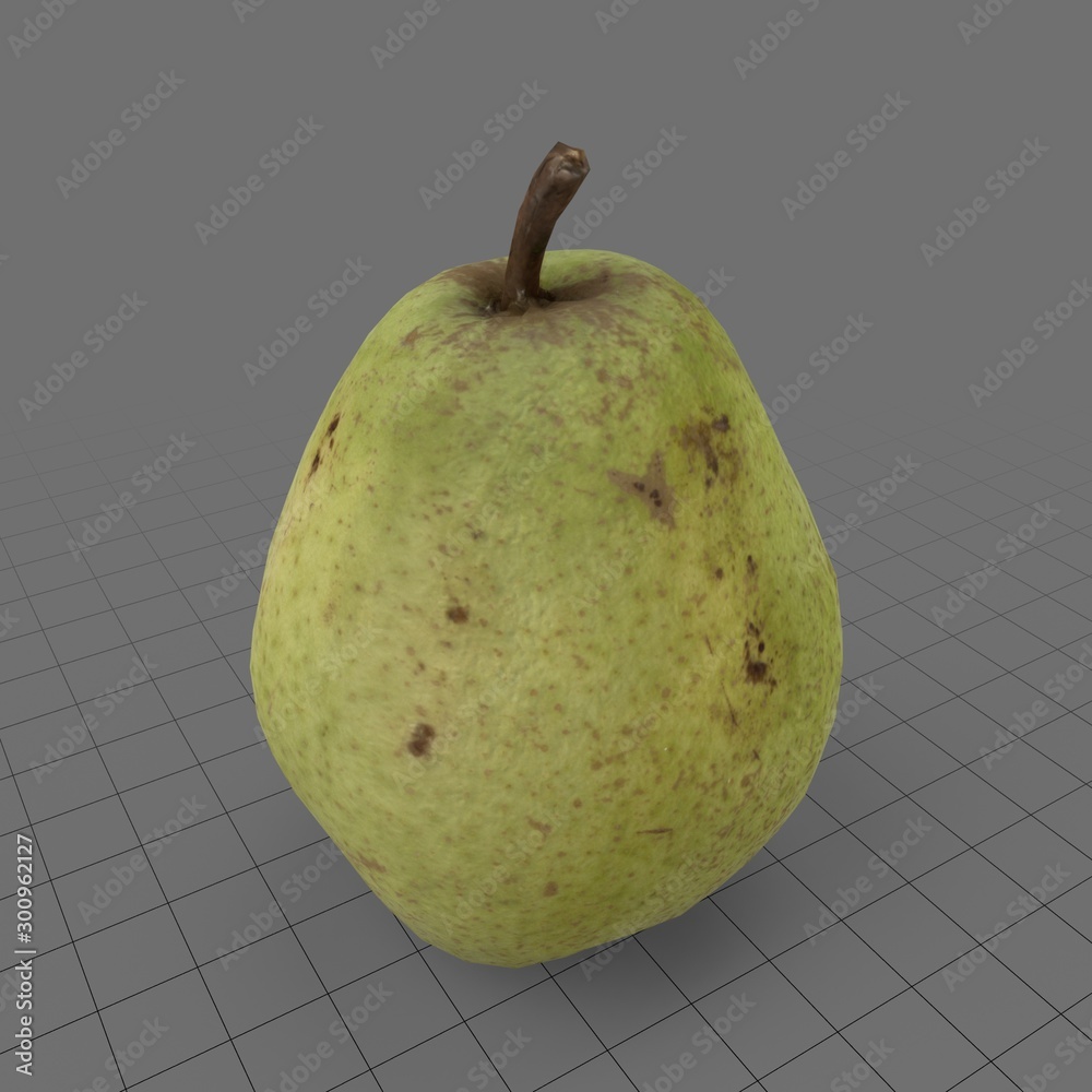 Rotten pear Stock 3D asset | Adobe Stock