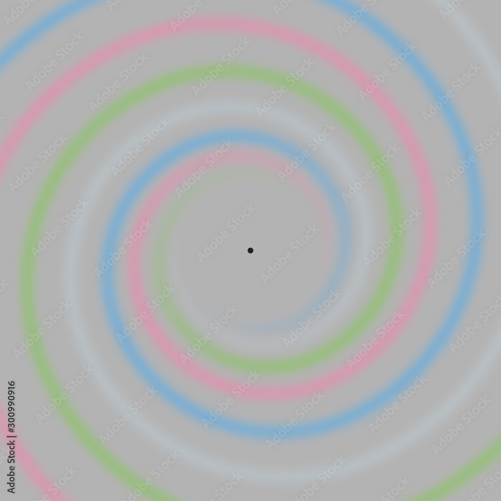 Troxler Effect Optical Illusion Concept Illustration. Multicolored ...
