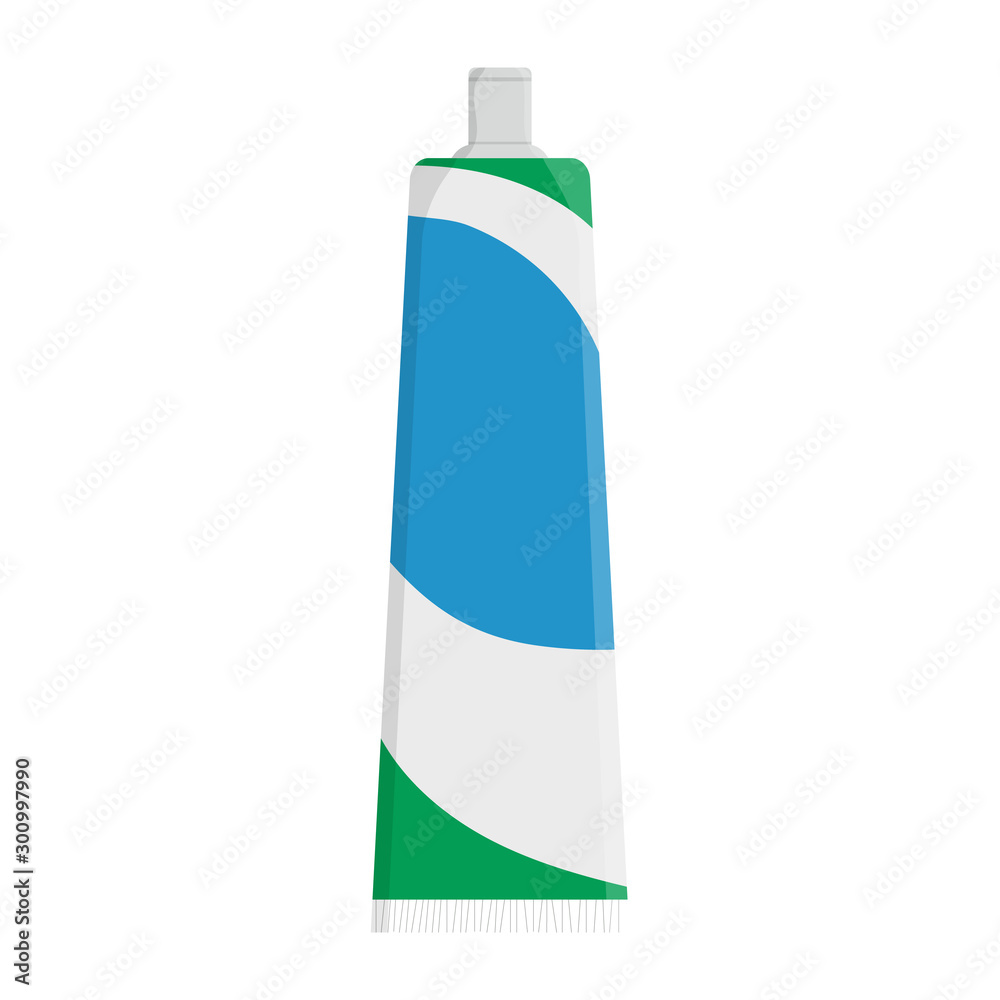 Toothpaste cartoon template isolated on white background. Teeth ...