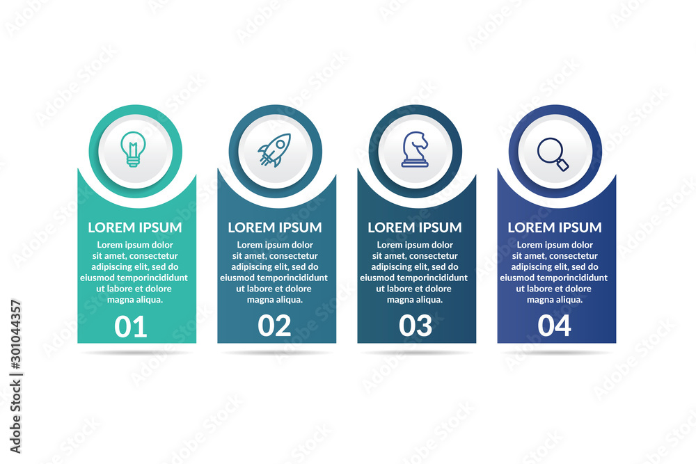 step or process infographic template design . infographic concept for ...