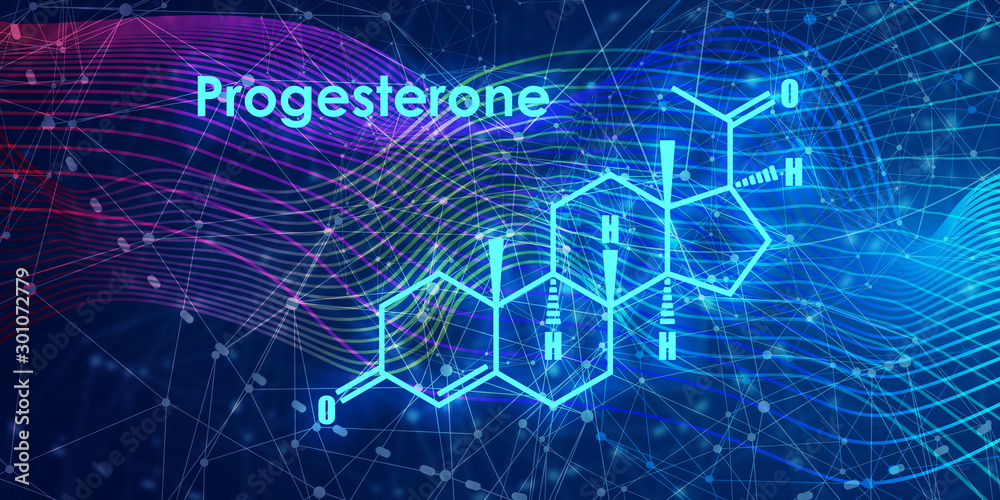 Progesterone hormone chemical molecular formula. Biochemistry and ...