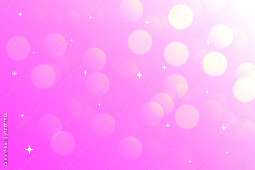 Pink gradient background with Sparkling light shine illustration and glitter glow effect. Vector ...