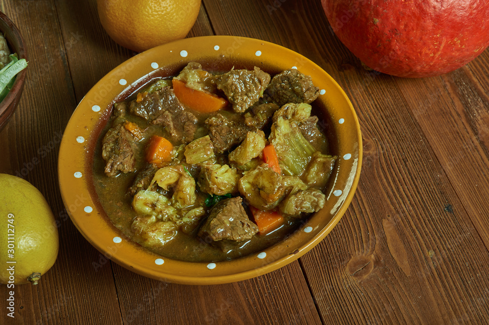 Cameroonian Beef, Plantain, and Okra Stew Stock Photo | Adobe Stock