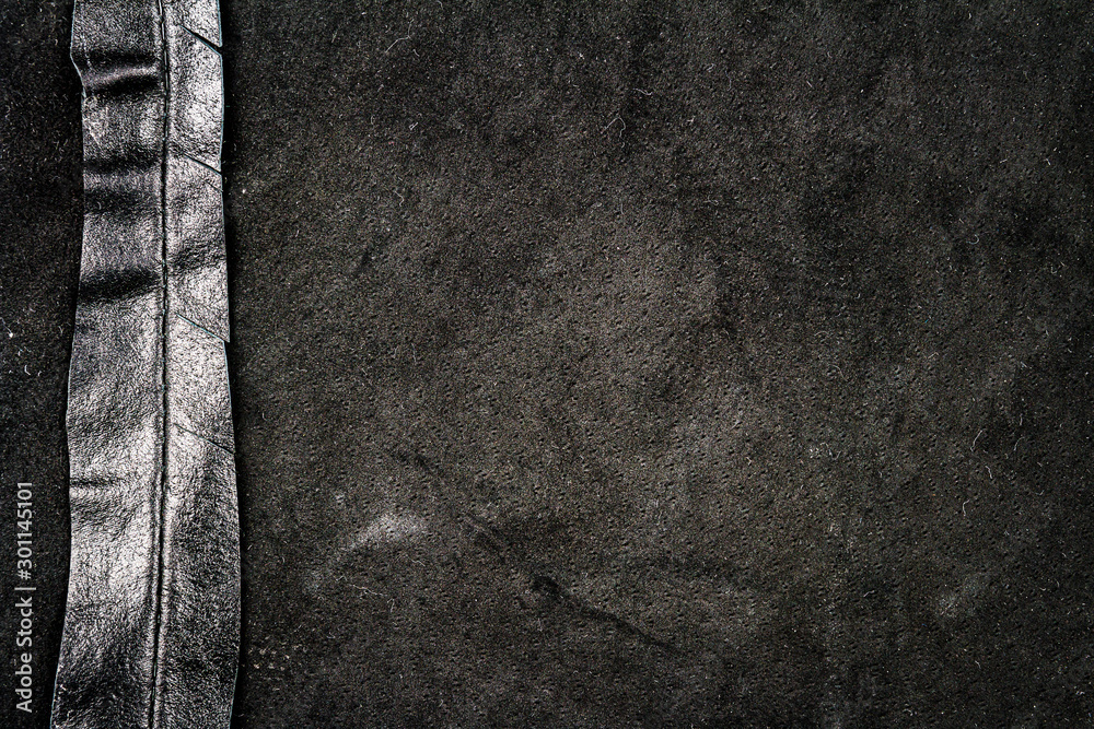 Black leather texture background, back side Stock Photo | Adobe Stock