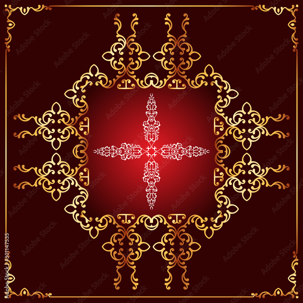 Christian Cross Design Stock Vector | Adobe Stock