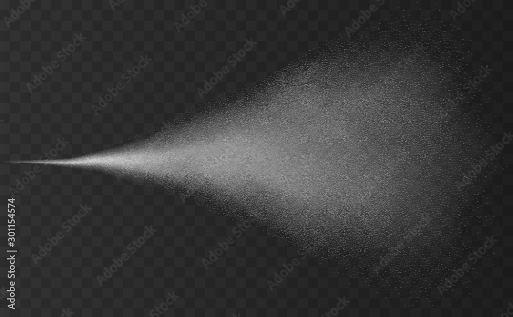 Realistic water spray effect isolated on transparent background ...