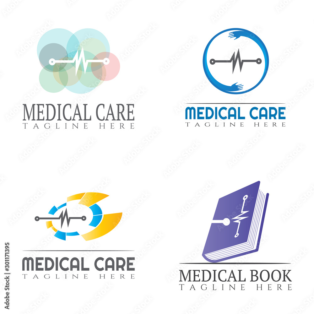 Vektorová grafika „Collection of medical and health logos for clinics ...