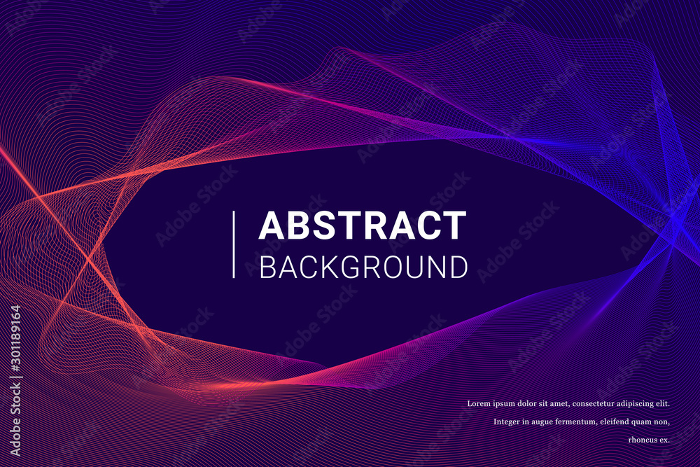 Horizontal futuristic red and blue abstract background Stock Vector ...