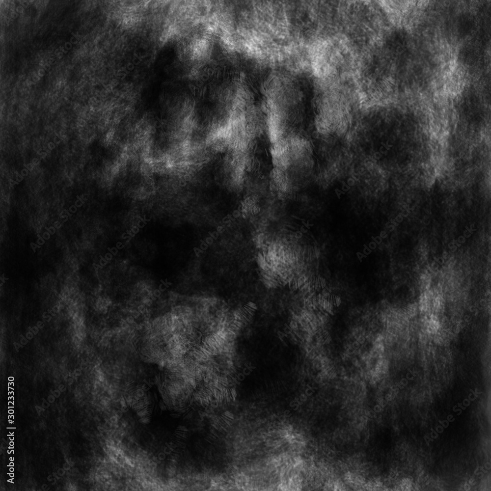 Scary abstract darkly Halloween face. Black and white background in ...