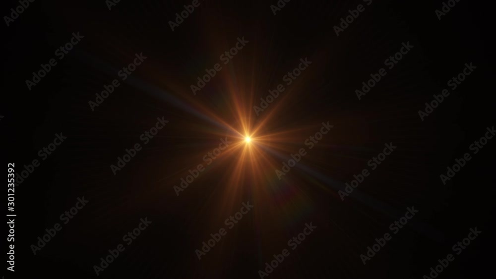Optical Lens Flare Effect, Light Burst, Fading, Glowing Animation ...