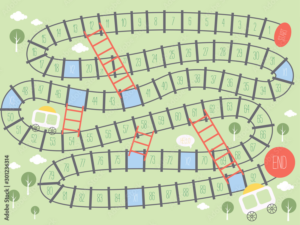 Board games, ladders game, Vector illustrations Stock Vector | Adobe Stock