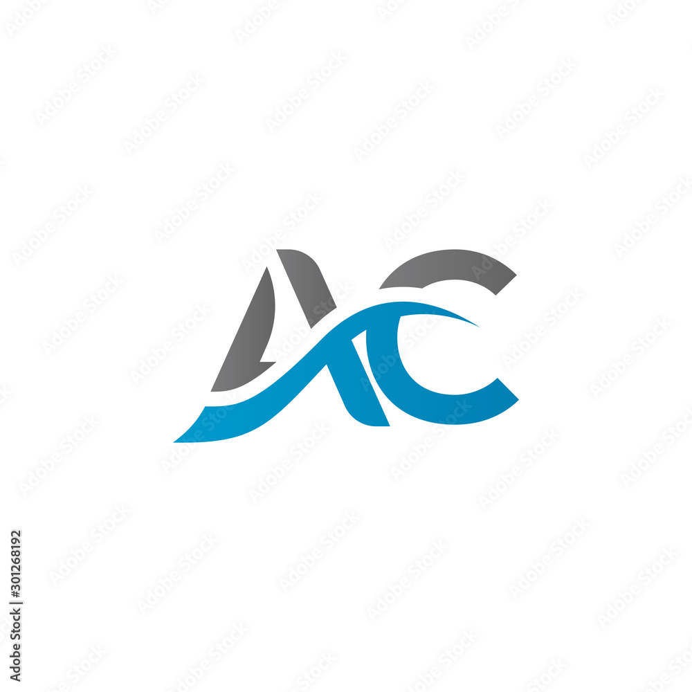 Simple AC letter Logo. Creative Letter AC Logo vector Template. letter ...