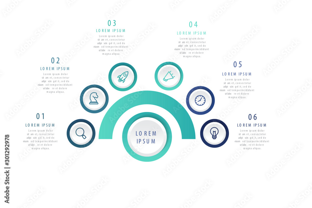 Vetor de step or process infographic template design . infographic ...