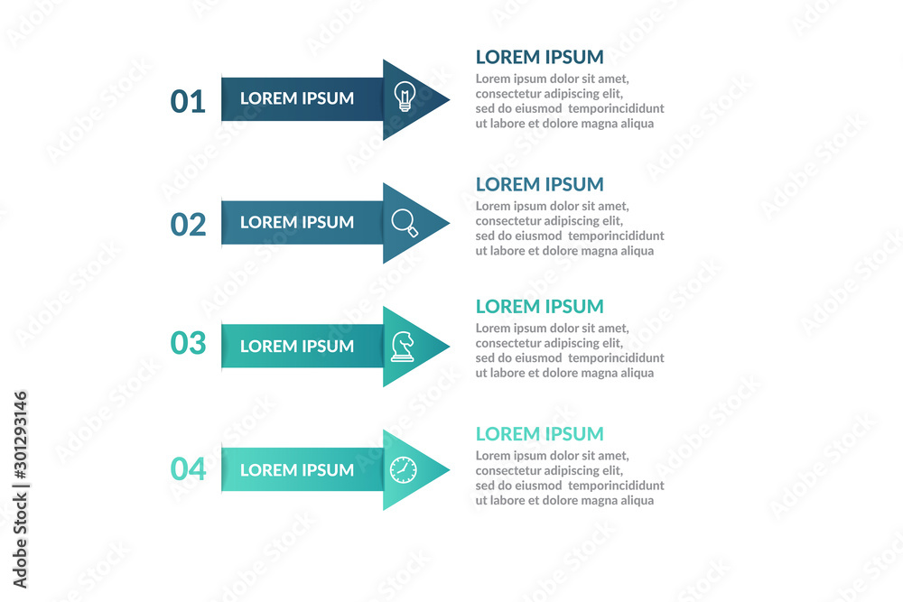 step or process infographic template design . infographic concept for ...