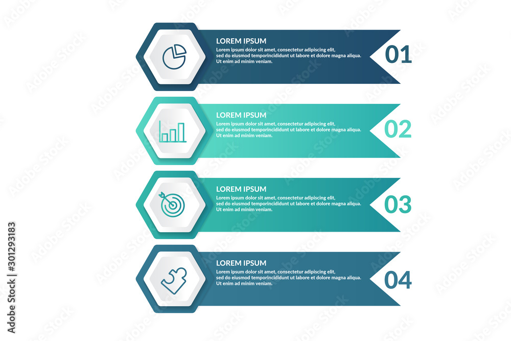 step or process infographic template design . infographic concept for ...