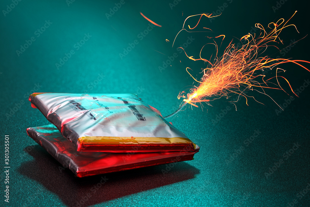 battery explode Stock Photo | Adobe Stock