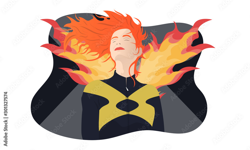 Fire Superhero Girl
